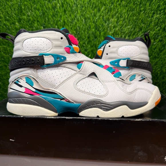 Jordan | Shoes | Nike Air Jordan 8 Viii Retro Gs South Beach White ...